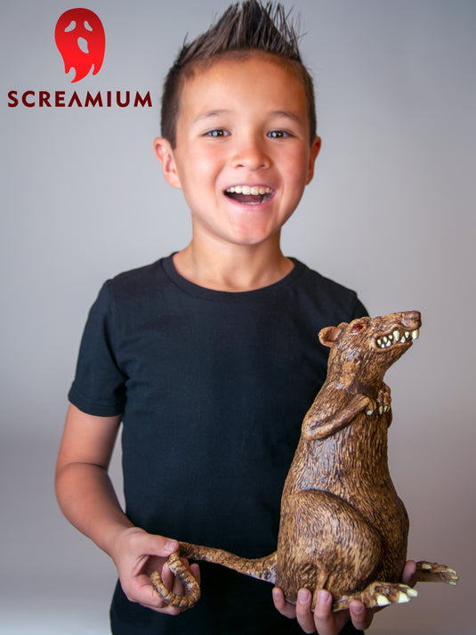Big Rubber Rat Prop : 10-Inch-Tall Halloween Decoration – SCREAMIUM