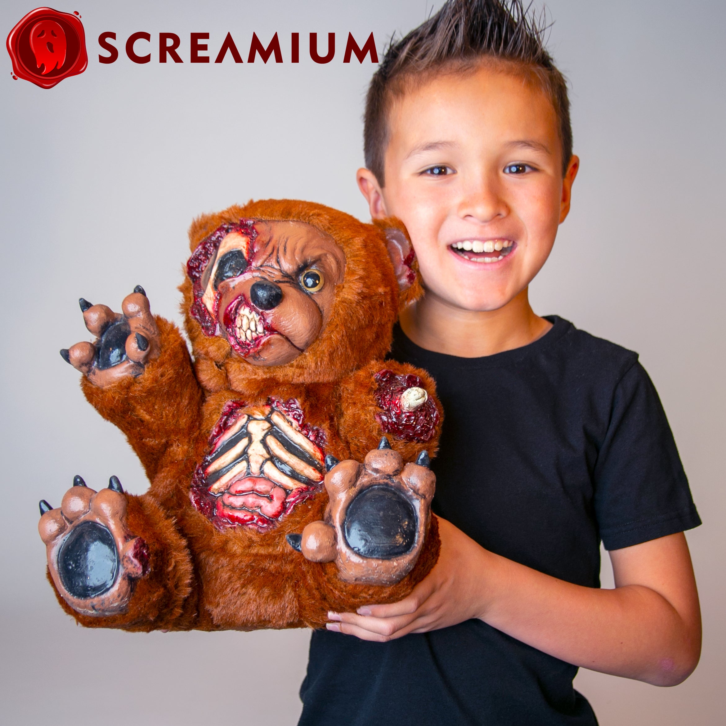 Scary Teddy Bear Prop Halloween Decoration – SCREAMIUM