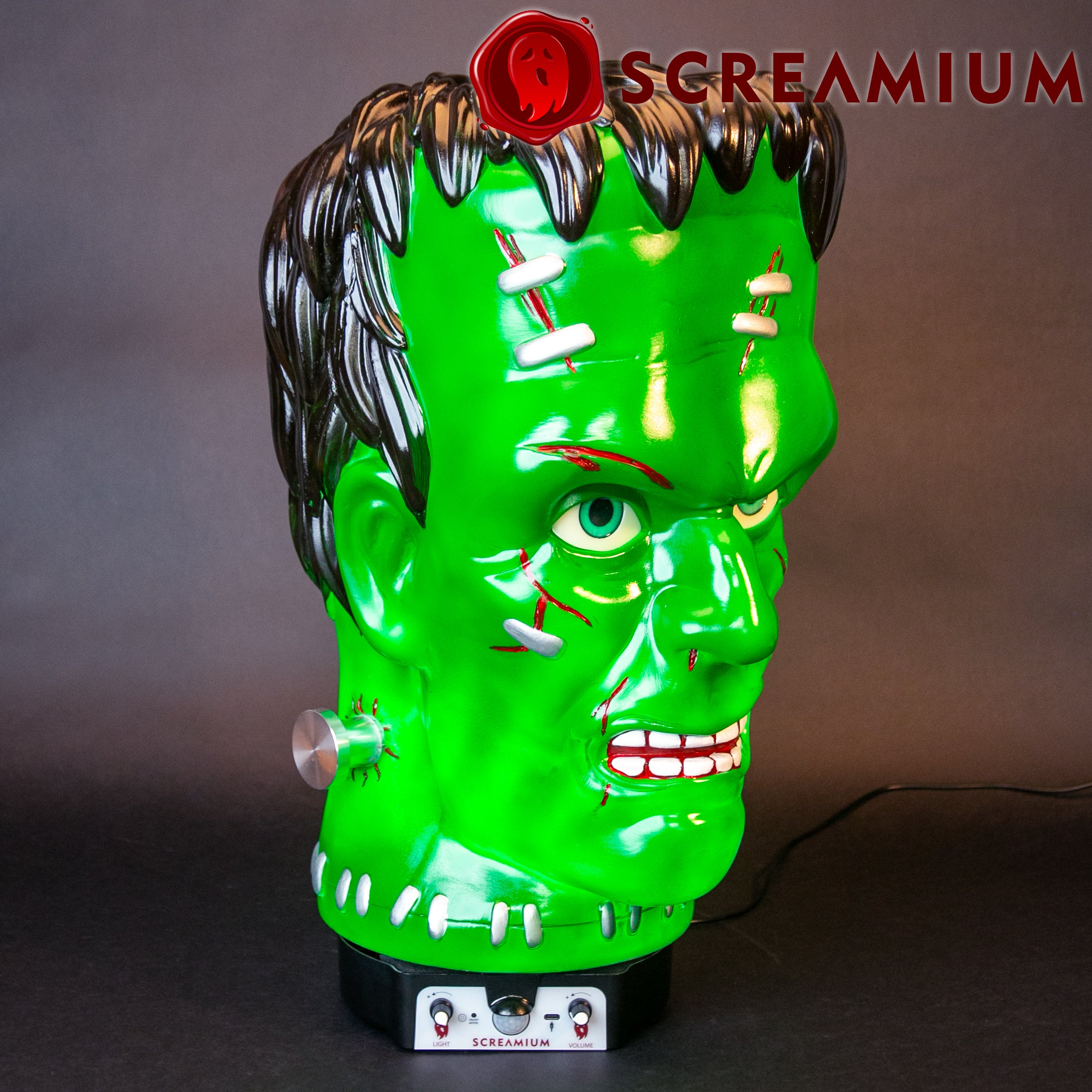 Giant Frankenstein Monster Head Animatronic Prop 20-Inch-Tall Heavy Du ...