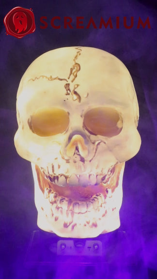 Giant Skull Animatronic Prop 20-Inch-Tall Heavy Duty Polyresin Hallowe ...