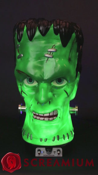 Giant Frankenstein Monster Head Animatronic Prop 20-Inch-Tall Heavy Du ...