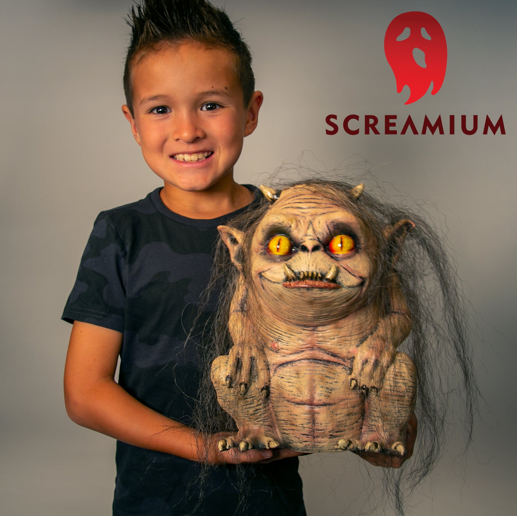 Troglyns RAGAR Prop Scary Gremlin Monster with Stringy Hair Halloween ...