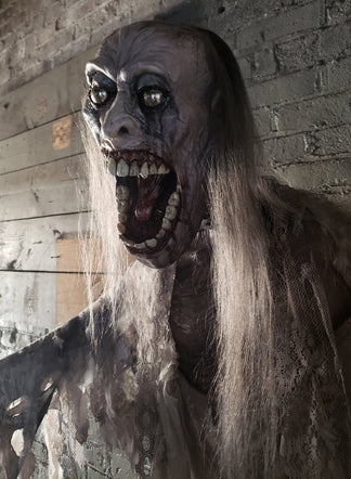 Glow-in-the-Dark Zombie Animatronic Monster Prop Halloween Decor : 64 ...